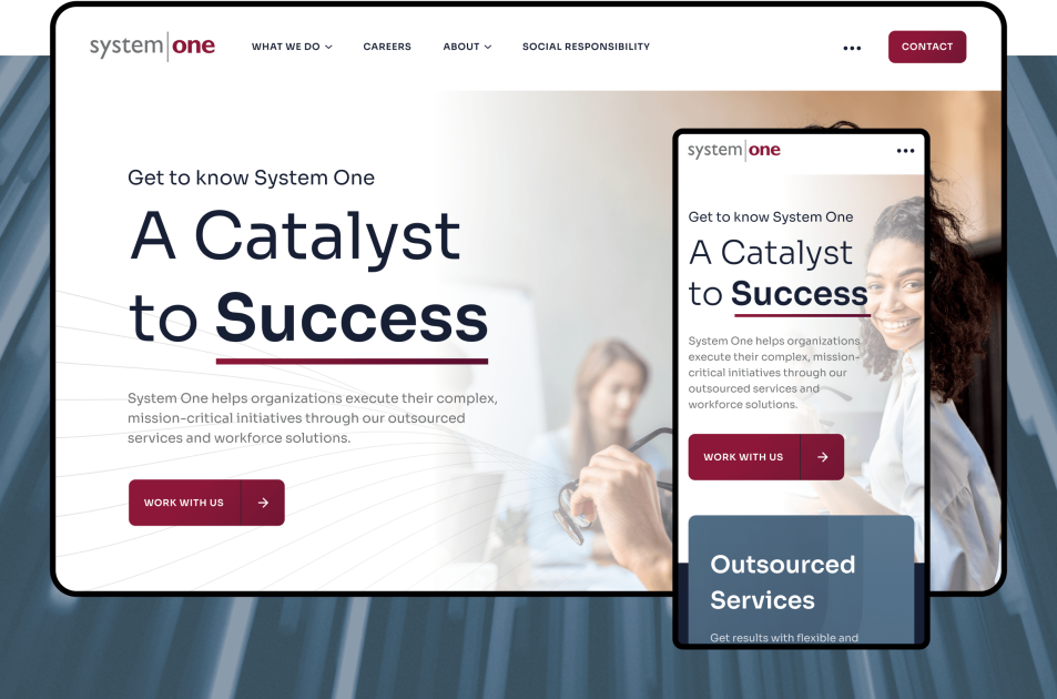 Working with System One: a WordPress website for workforce solutions ...